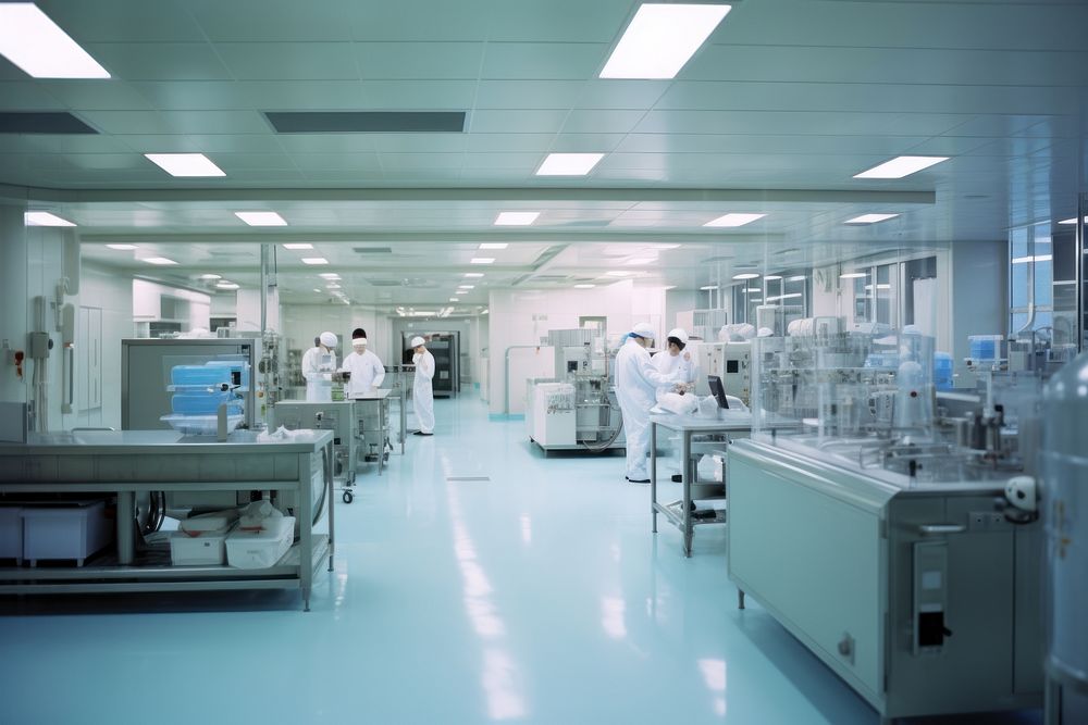 Labratory factory architecture laboratory hospital. | Premium Photo ...