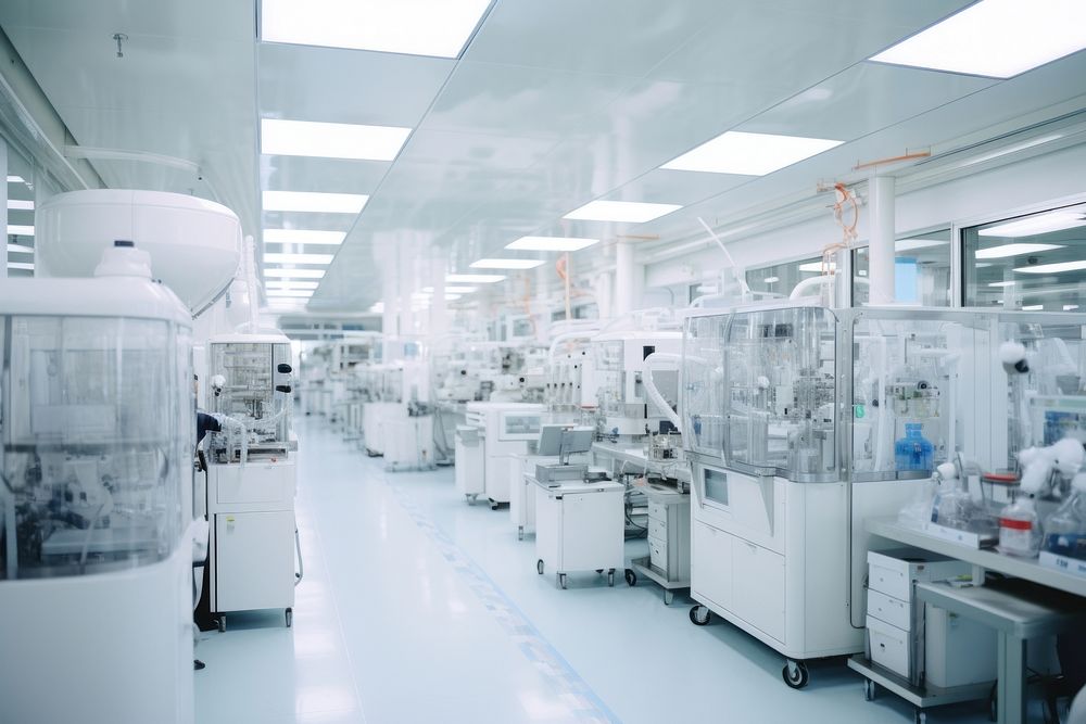 Labratory factory architecture laboratory hospital. | Premium Photo ...