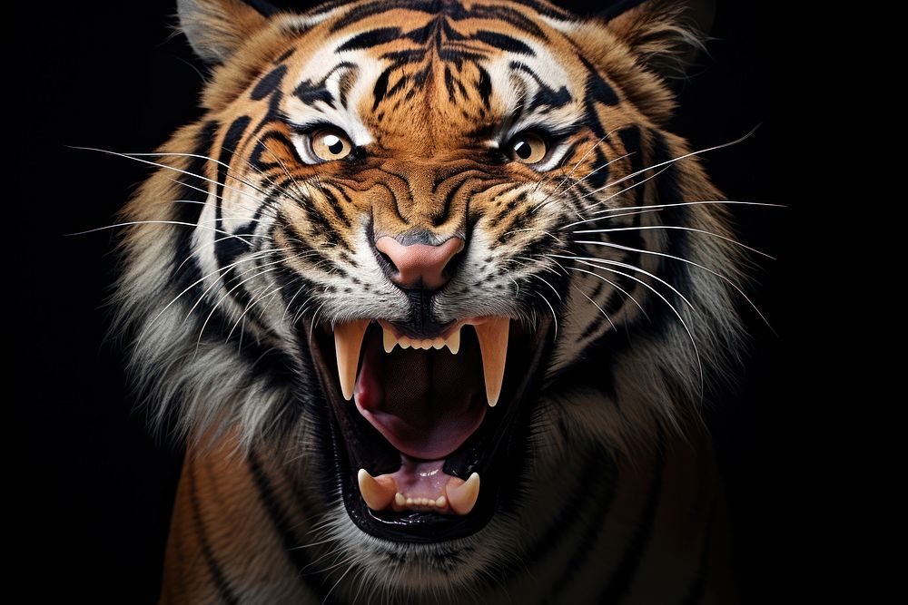 angry tiger wildlife animal mammal. | Premium Photo - rawpixel