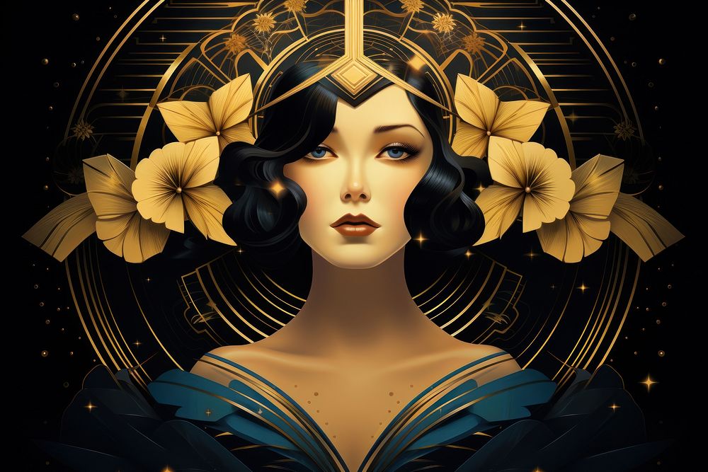 Star art portrait gold. | Premium Photo Illustration - rawpixel