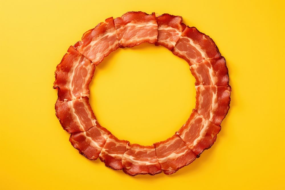 Bacon yellow meat food. AI | Premium Photo - rawpixel