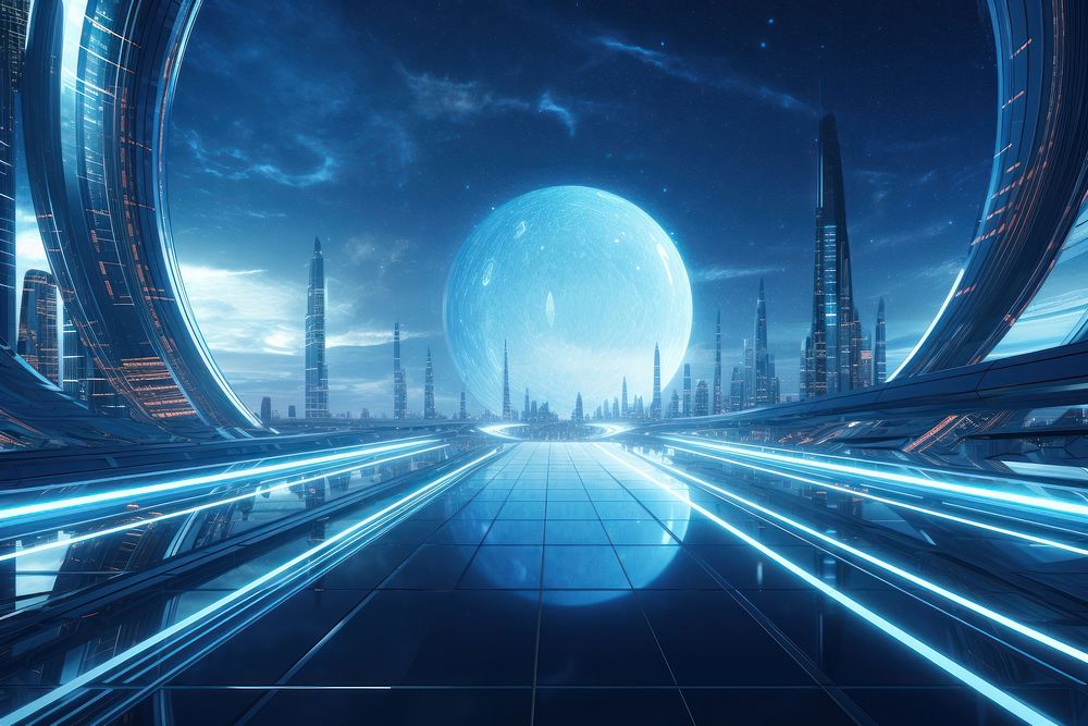Space architecture futuristic technology. | Premium Photo Illustration ...