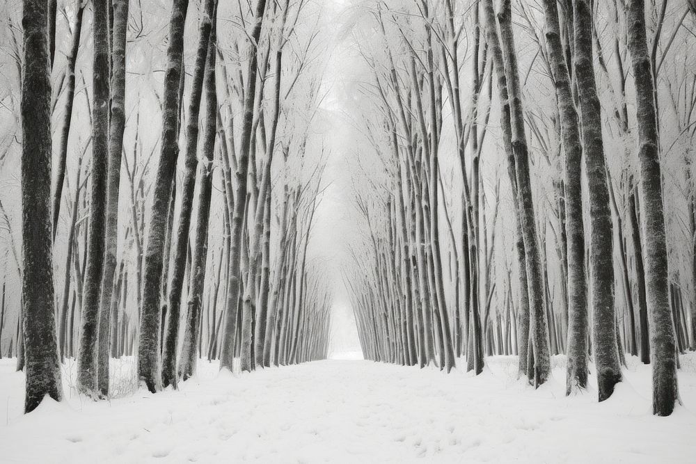 Snow forrest outdoors woodland winter. | Free Photo - rawpixel