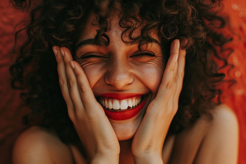 Woman smiling laughing adult smile. | Free Photo - rawpixel