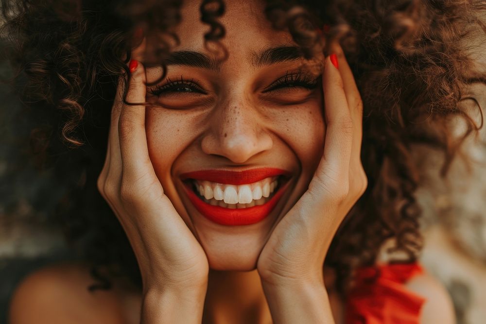 Woman smiling laughing adult smile. | Premium Photo - rawpixel