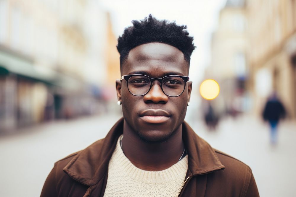 Black Men portrait outdoors glasses. | Premium Photo - rawpixel