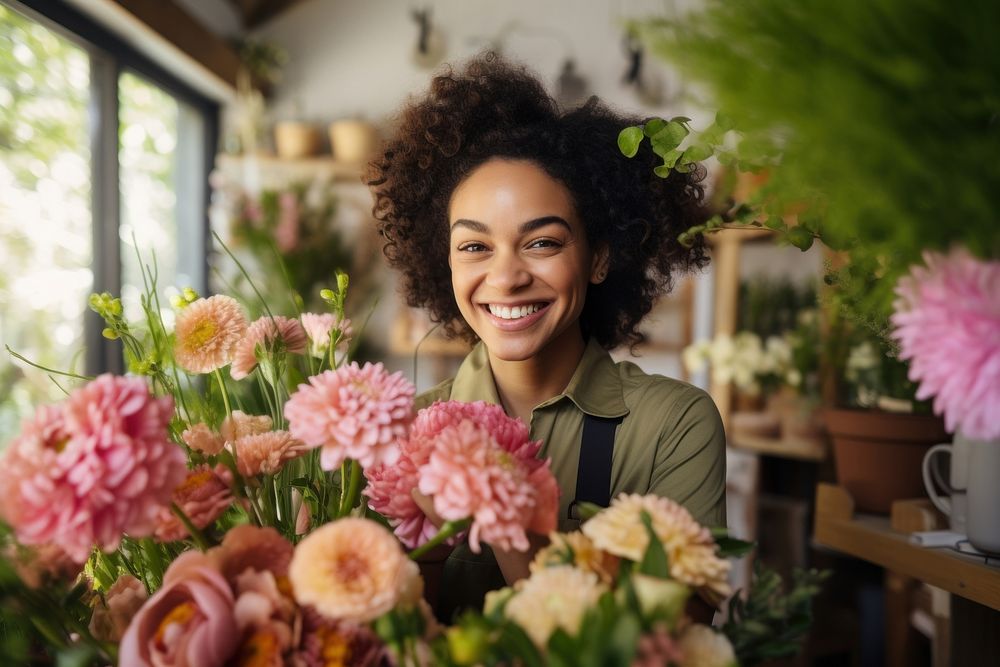 Mixed race flower smiling plant. | Premium Photo - rawpixel