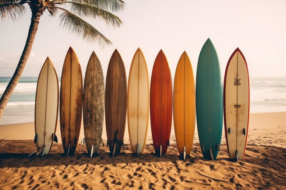 Surfboards outdoors nature sports. AI | Free Photo - rawpixel