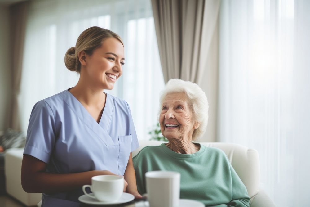 Friendly relationship nurse smiling adult | Free Photo - rawpixel