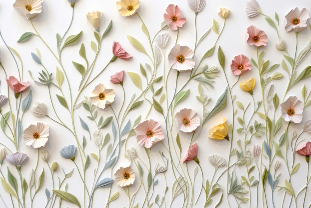 Wildflower pattern art plant. | Free Photo - rawpixel