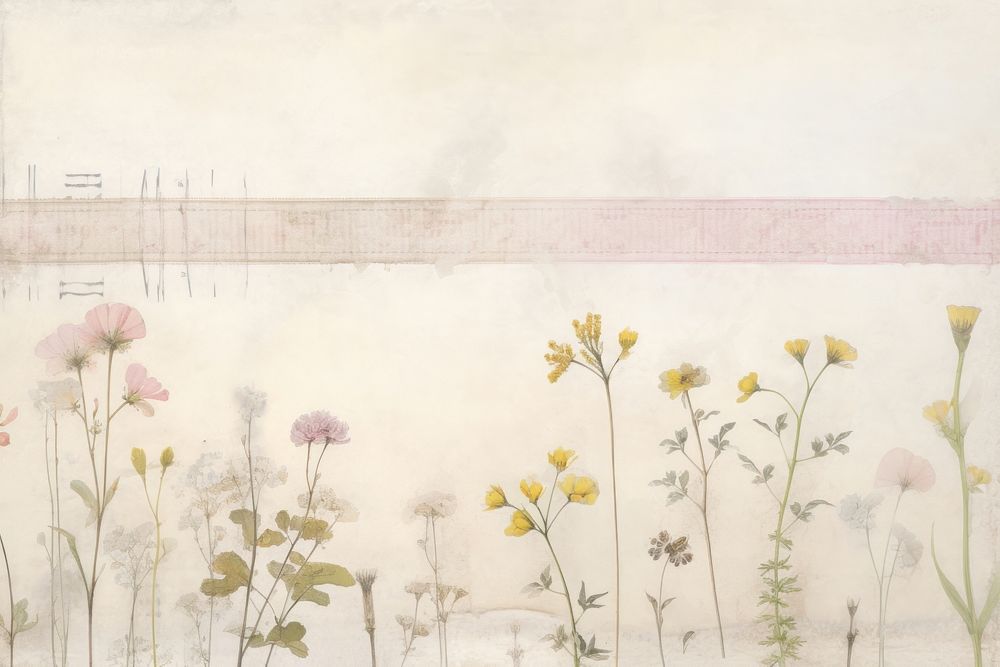 Wildflower backgrounds painting pattern. AI | Premium Photo - rawpixel