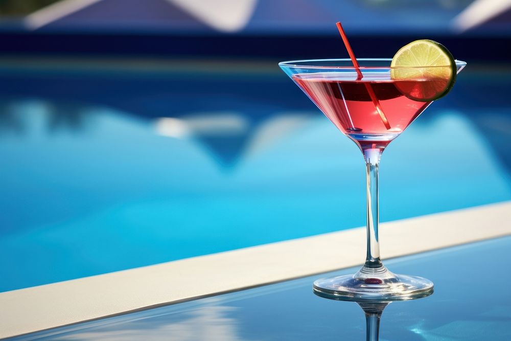 Martini Cocktail Drink Red Ai Premium Photo Rawpixel
