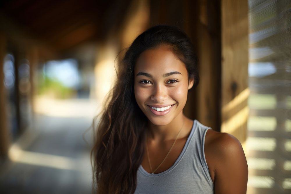 Young samoan woman portrait smiling | Free Photo - rawpixel