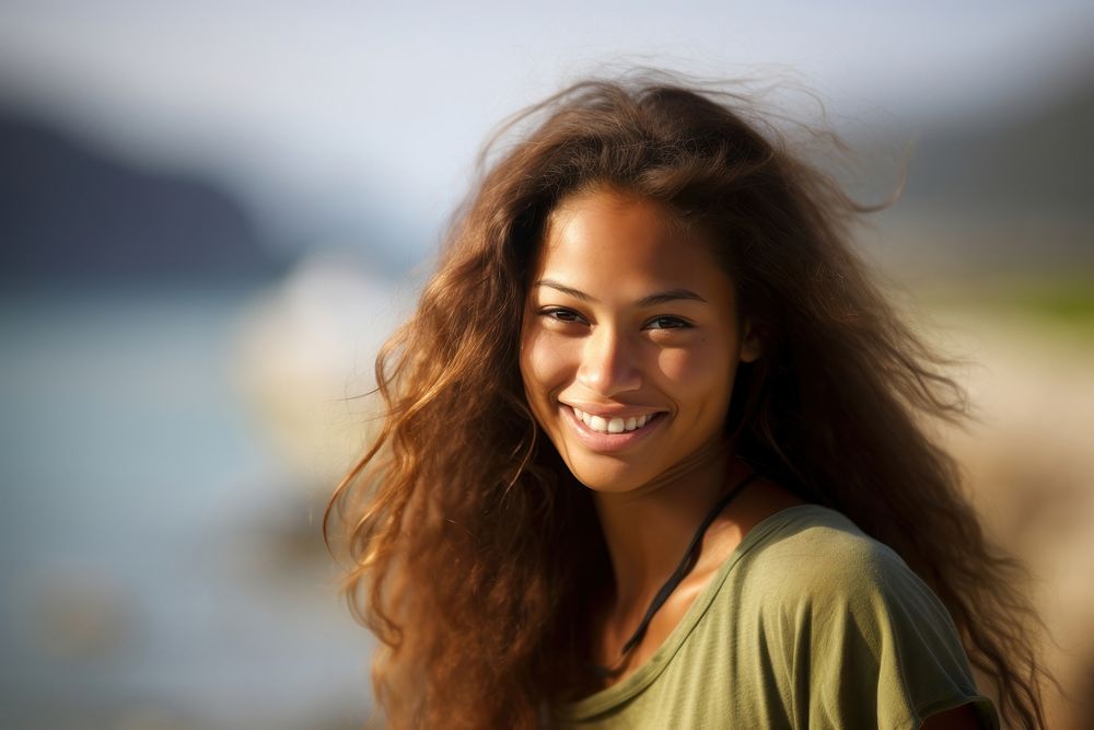 Young samoan woman portrait smiling | Premium Photo - rawpixel