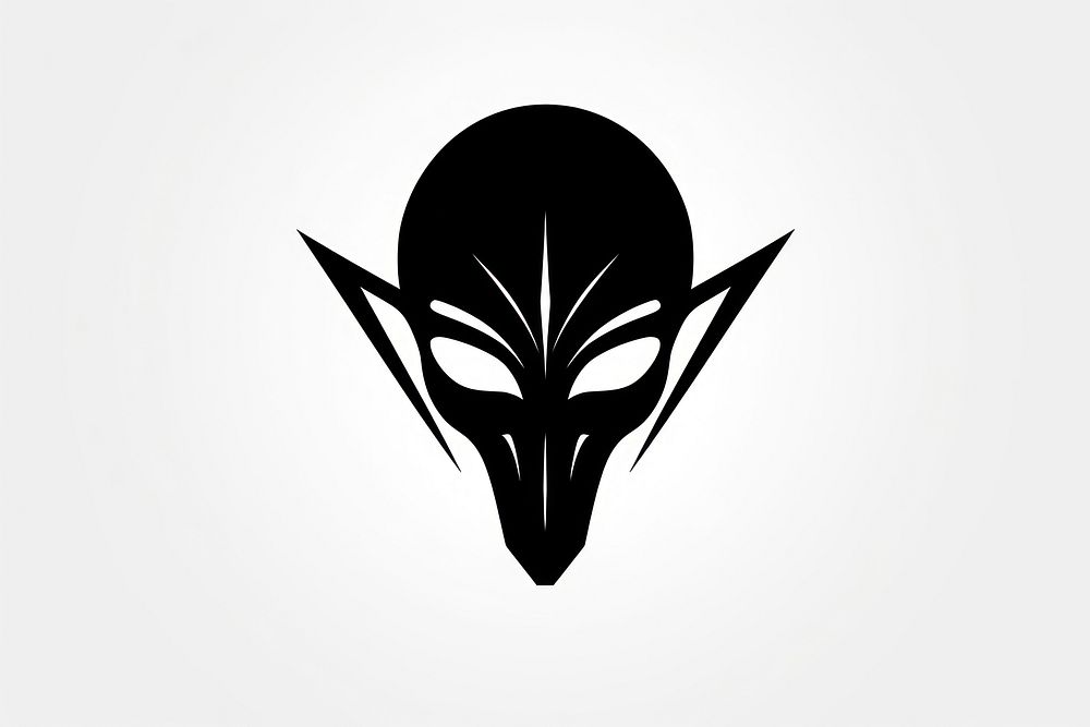 Alien face black logo silhouette. | Premium Photo Illustration - rawpixel