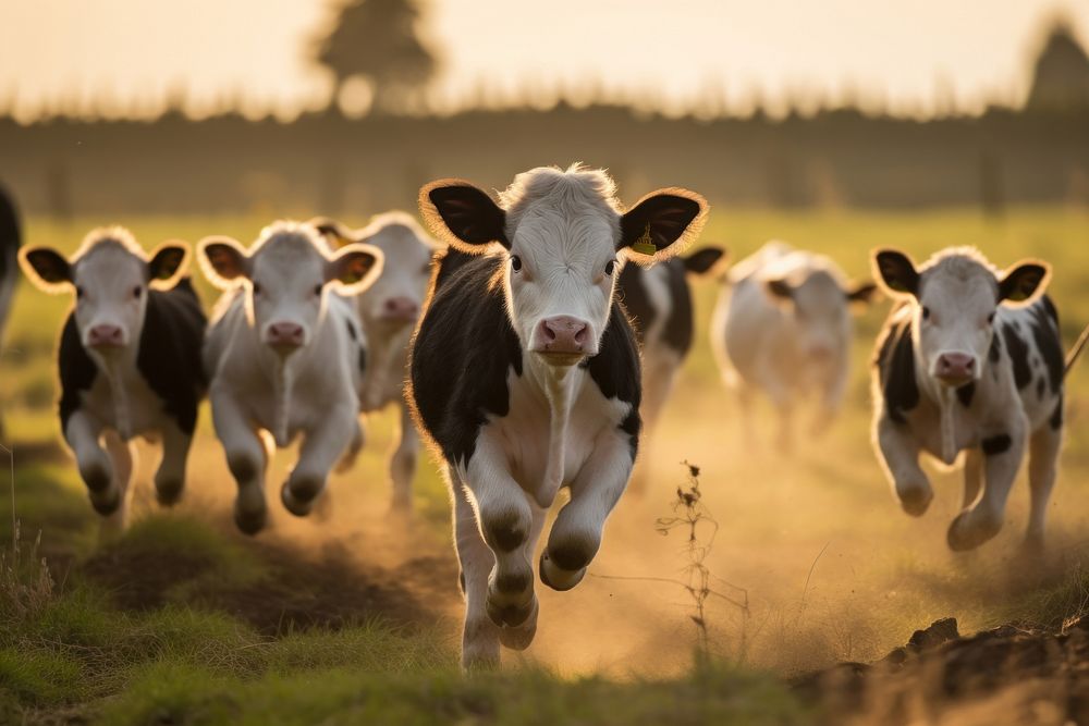 Herd cows livestock outdoors running. | Free Photo - rawpixel