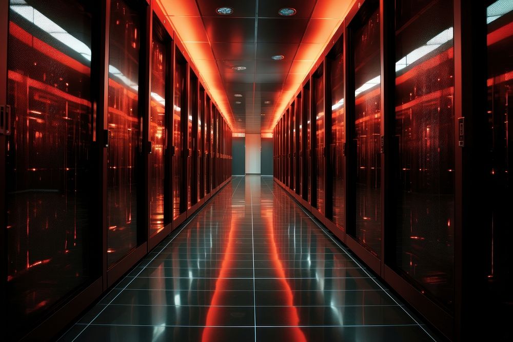 Servers architecture futuristic computer. AI | Premium Photo - rawpixel