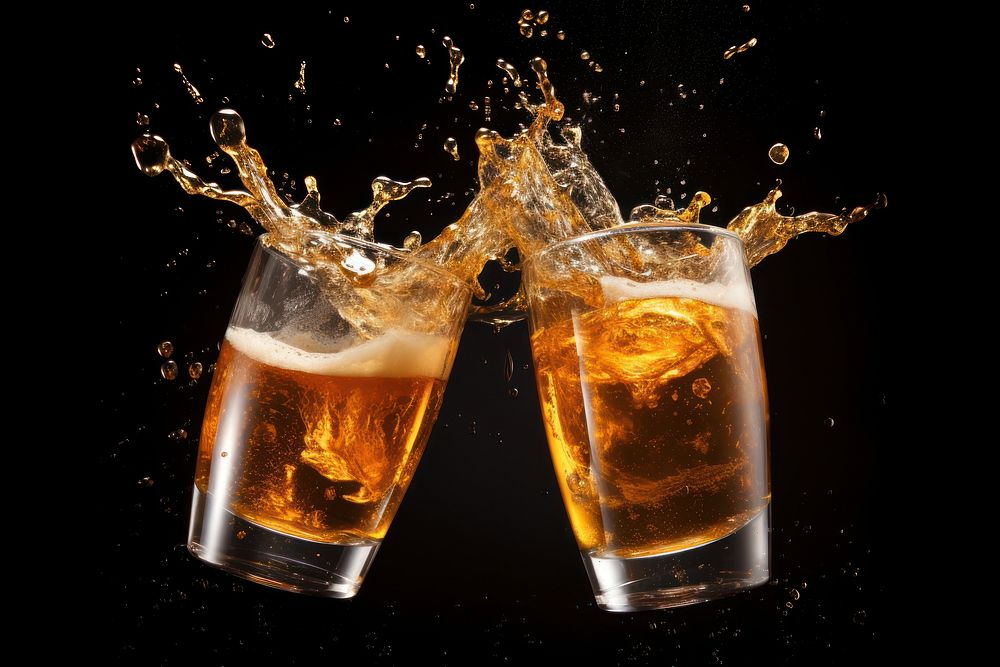 Beer cocktail motion drink. AI | Premium Photo - rawpixel