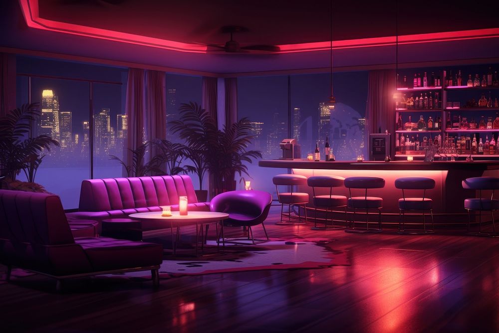 Cocktail lounge furniture chair bar | Premium Photo Illustration - rawpixel