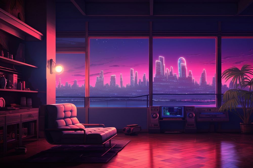 Retro video game architecture furniture | Free Photo Illustration ...