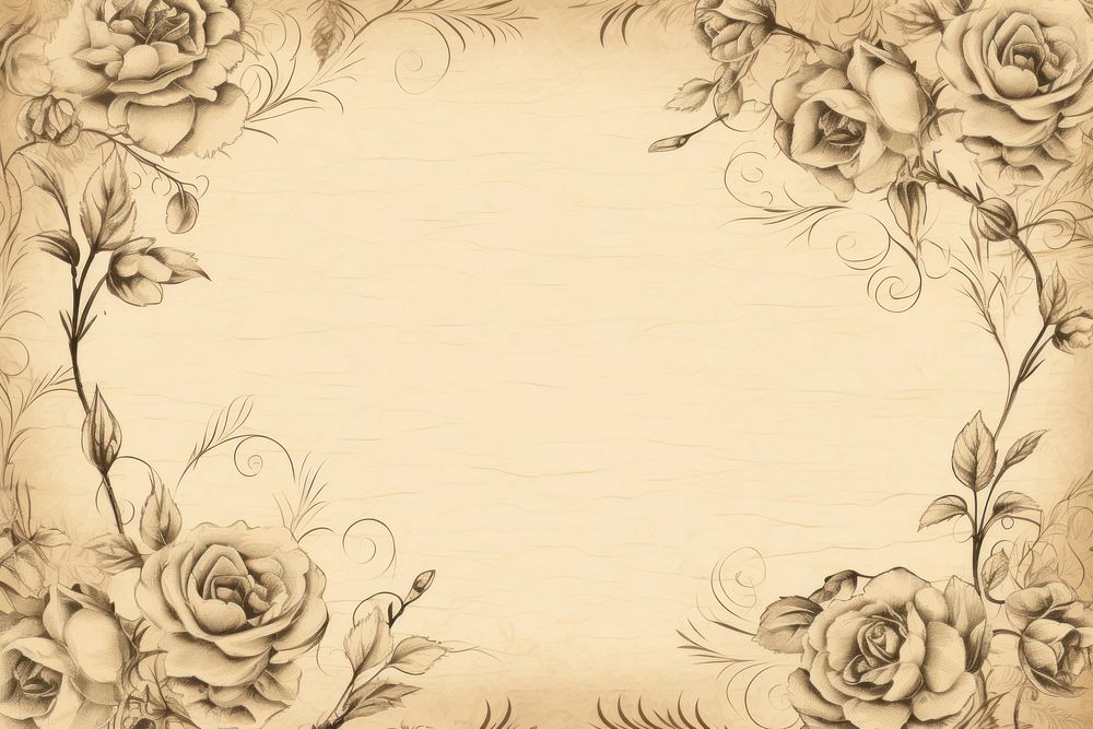 Roses drawing illustration backgrounds pattern | Free Photo ...