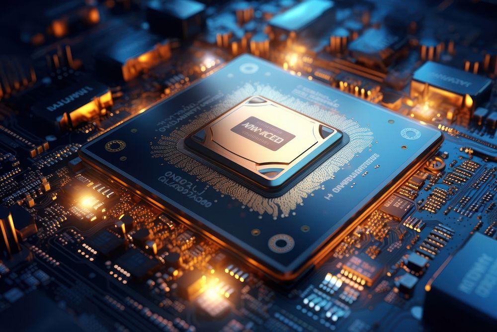 Chipset motherboard technology computer. AI | Free Photo - rawpixel