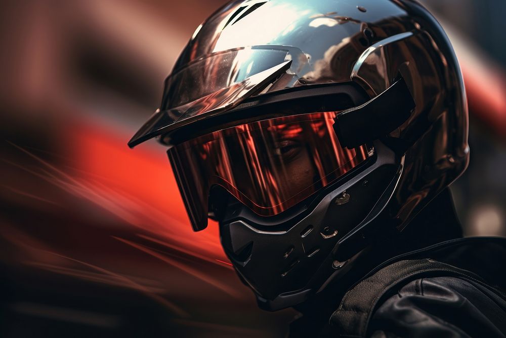 Man wearing helmet gun red | Free Photo - rawpixel