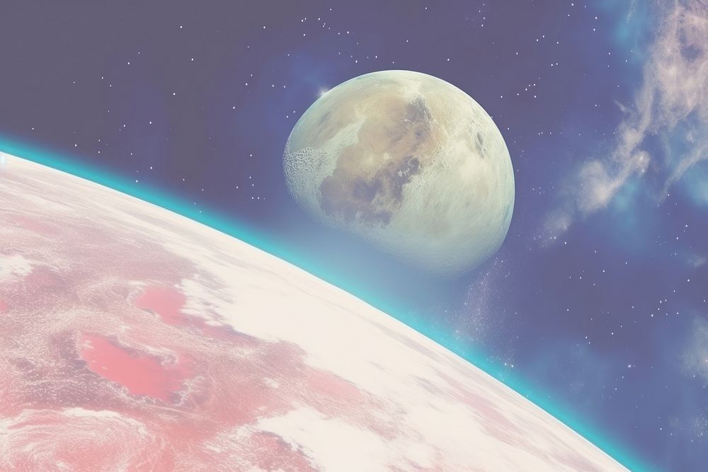 Floating galaxy planet space astronomy. | Free Photo Illustration ...