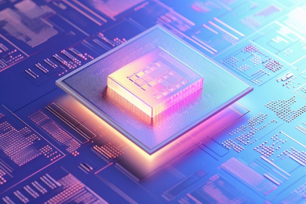 CPU electronics technology cyberspace. AI | Premium Photo Illustration ...