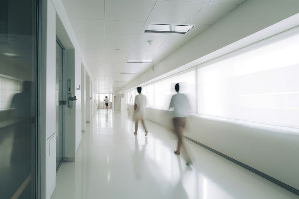 Medical center architecture corridor hospital. | Premium Photo - rawpixel