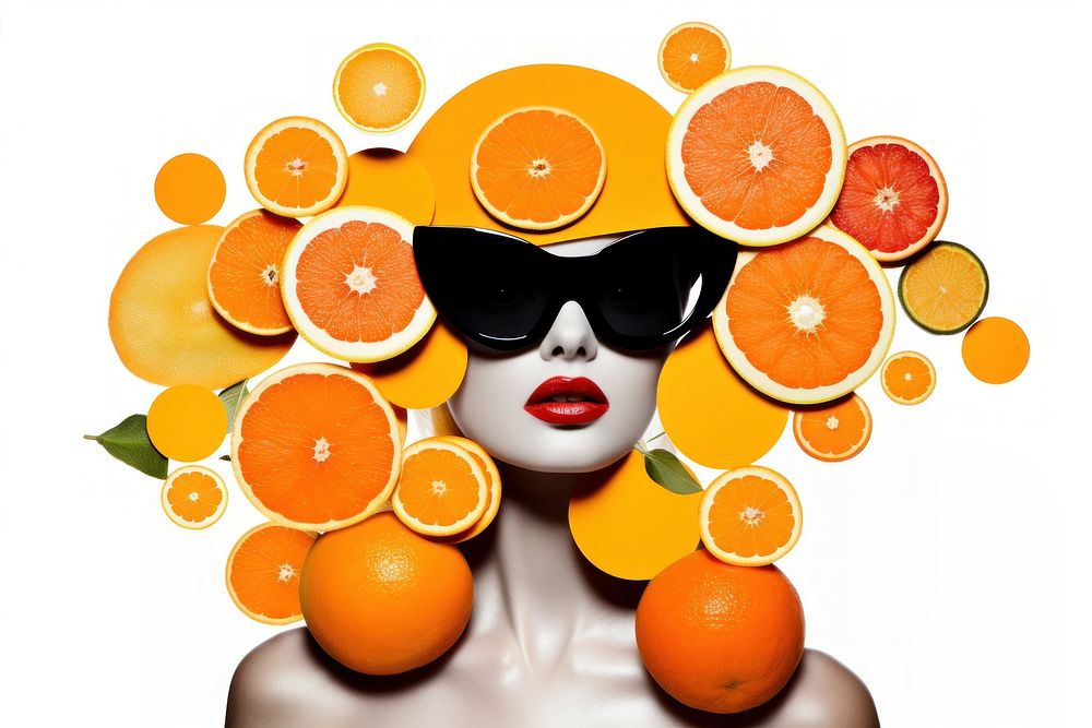Orange fruit grapefruit portrait. AI | Premium Photo Illustration ...
