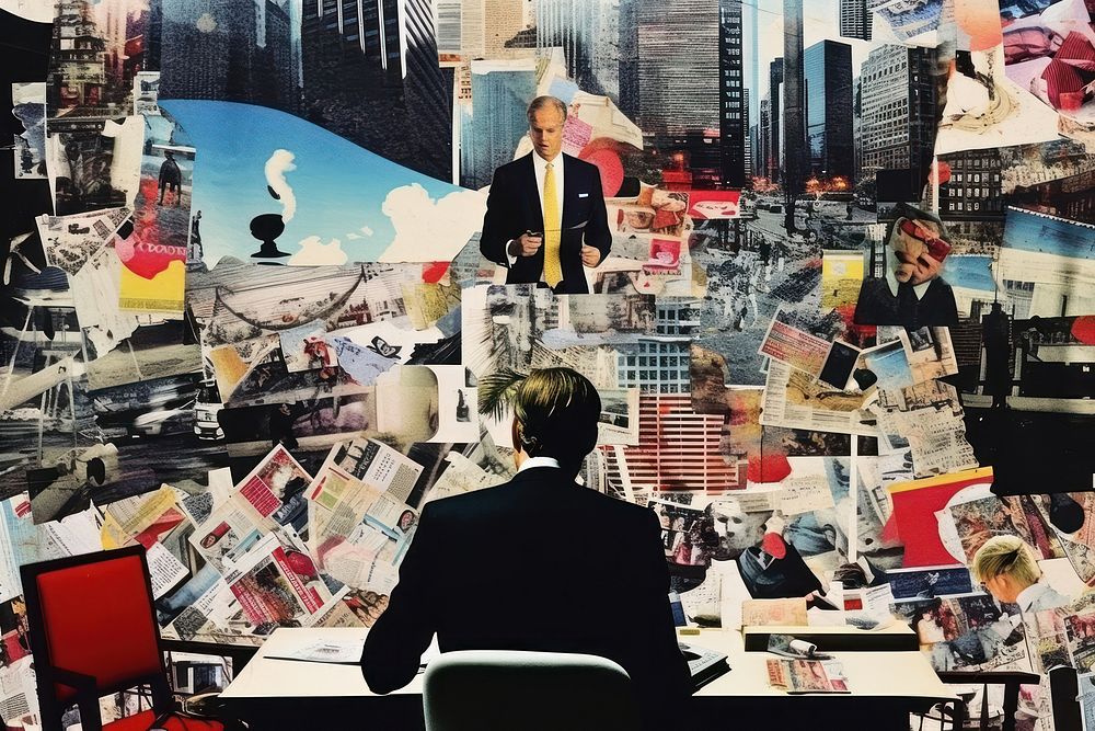 Marketing collage art table. AI | Premium Photo Illustration - rawpixel