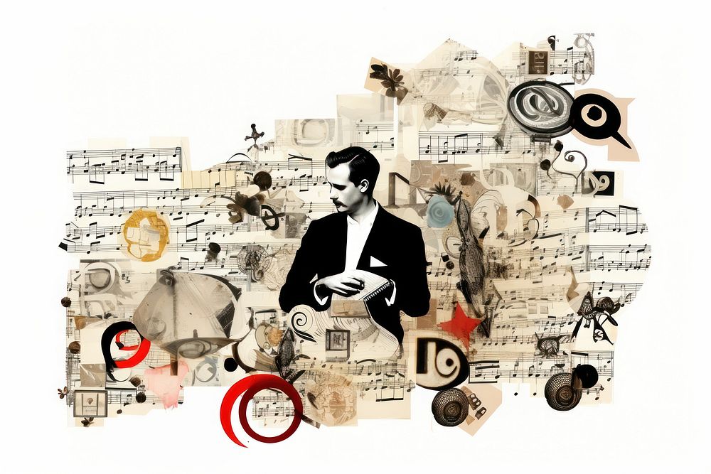 Music collage art adult. AI | Free Photo Illustration - rawpixel