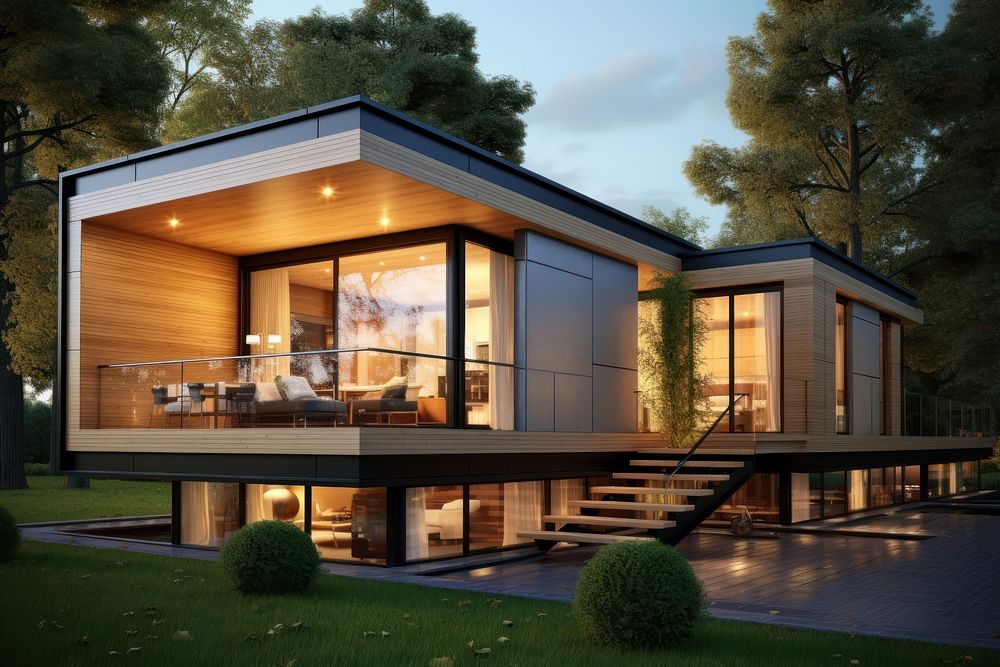 Modular homes exterior designs architecture | Free Photo - rawpixel