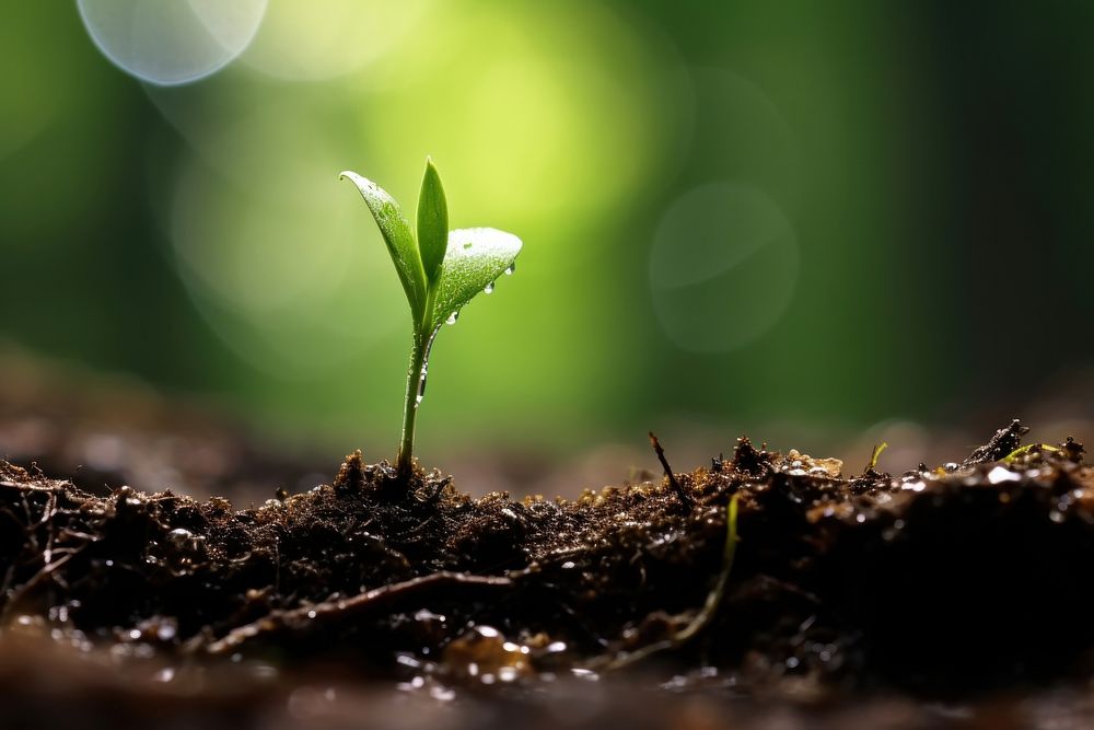Water drop newly planted sprout | Free Photo - rawpixel