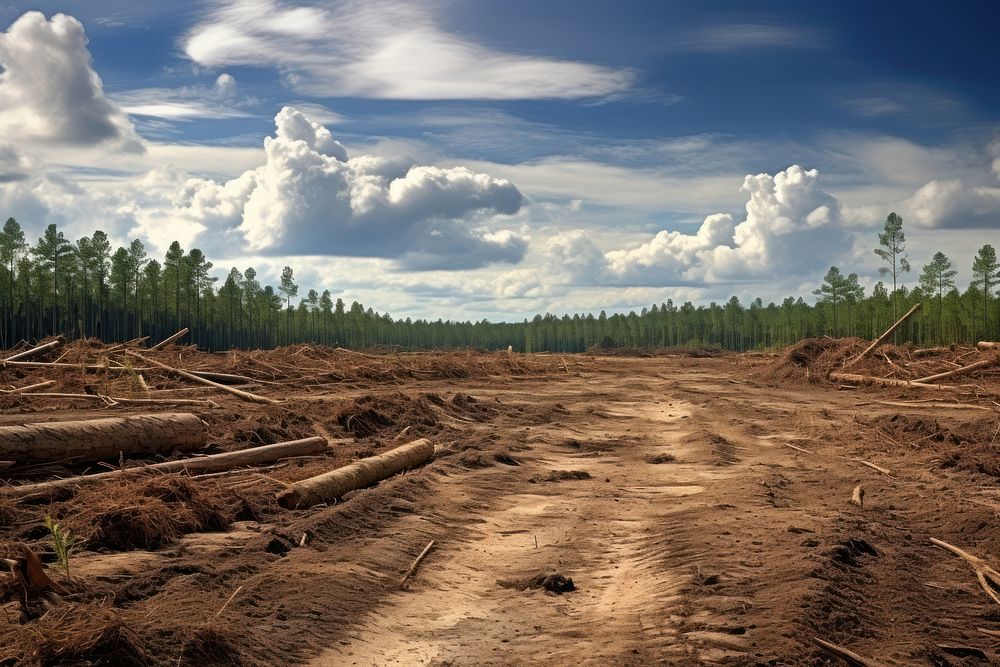 Deforestation wilderness landscape outdoors. AI | Free Photo - rawpixel