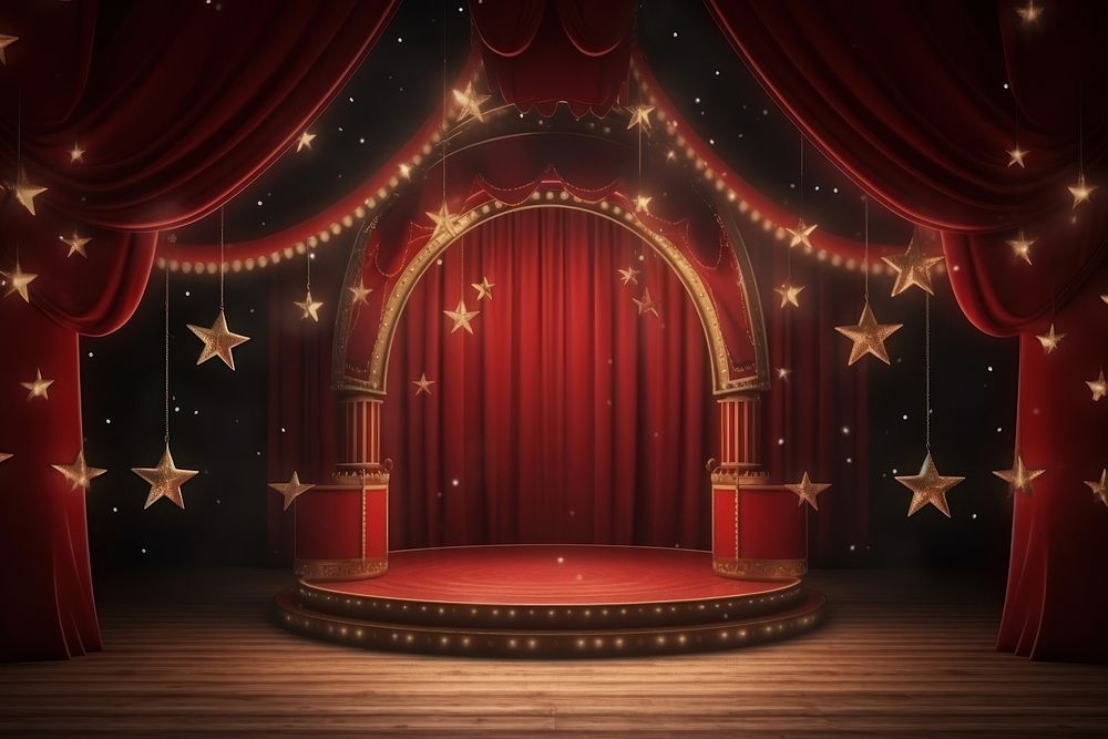 Circus stage curtain theater red. | Premium Photo Illustration - rawpixel