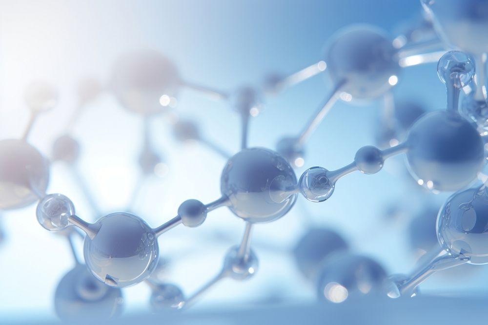 Molecules backgrounds biochemistry chandelier. AI | Premium Photo ...