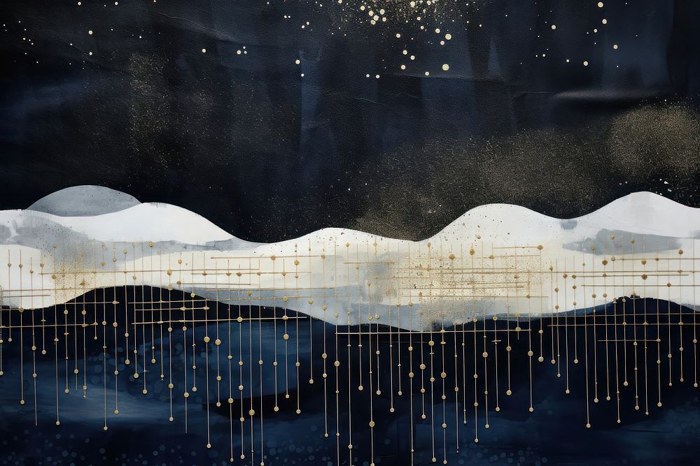 Midnight sky backgrounds nature art. | Premium Photo Illustration ...