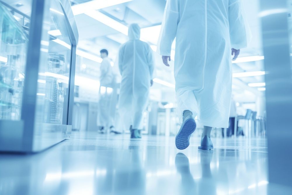 Blurred scientists walking lab hospital | Premium Photo - rawpixel