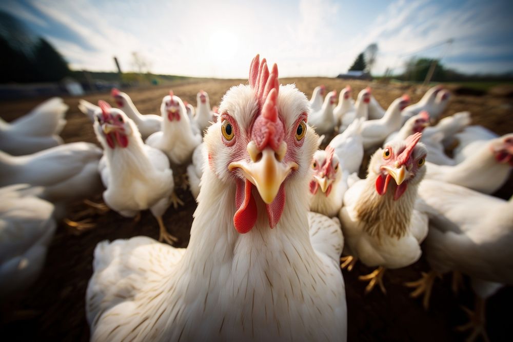Flock curious chickens peek camera | Free Photo - rawpixel