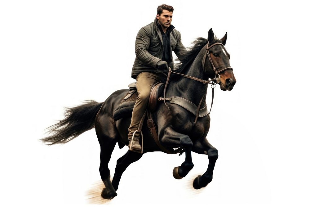 Man riding horse mammal animal | Premium Photo Illustration - rawpixel