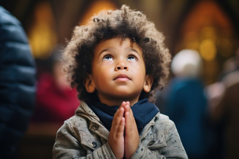 Child praying portrait adult photo. | Free Photo - rawpixel