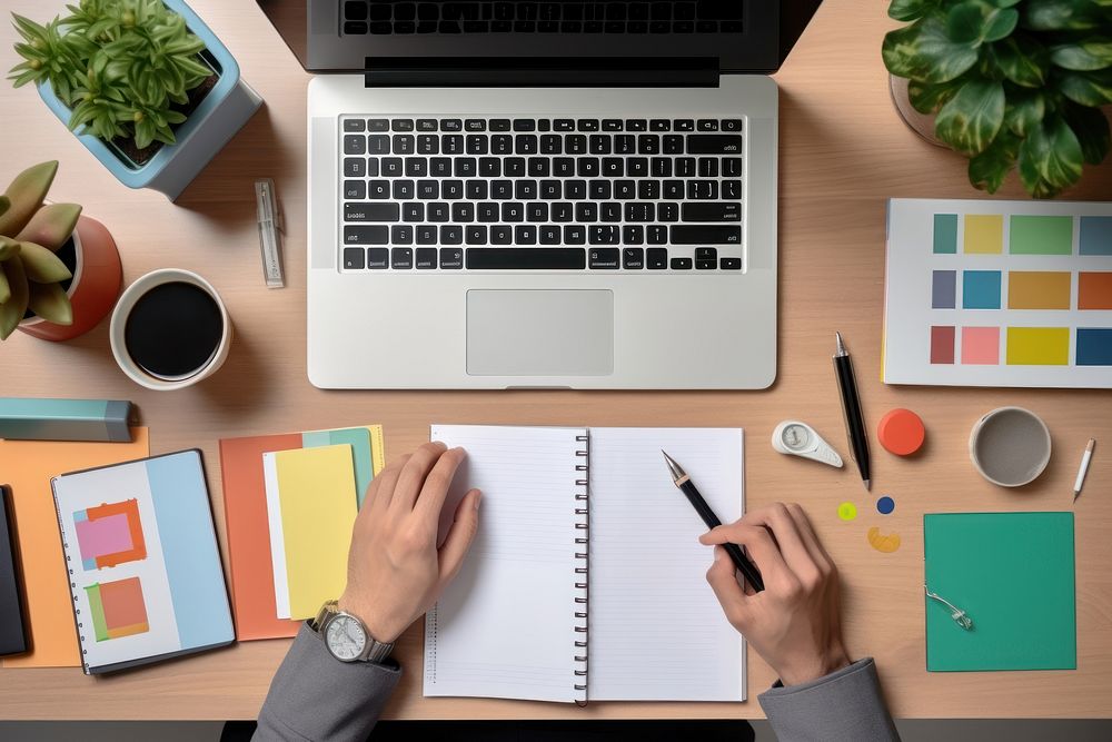 Work Desktop Top View Images | Free Photos, PNG Stickers, Wallpapers ...