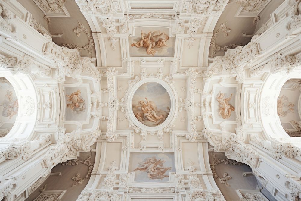 Renaissance architecture building ceiling spirituality. | Free Photo ...