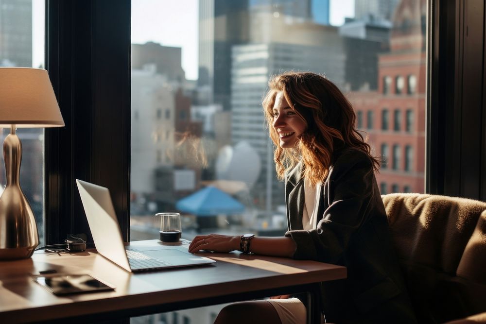 Woman laptop furniture computer. | Premium Photo - rawpixel