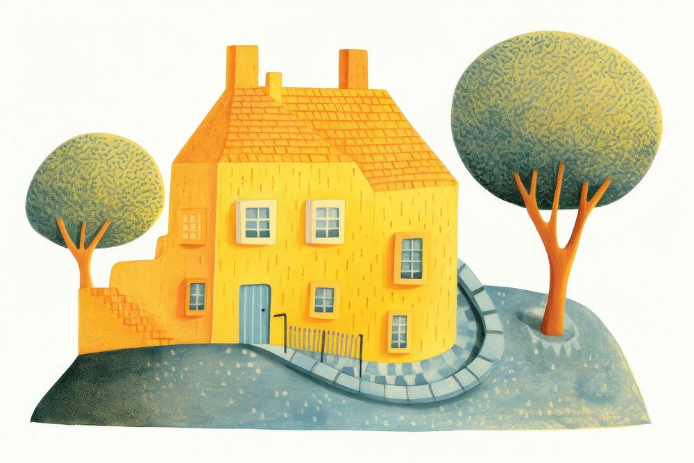 Yellow house architecture building outdoors. | Free Photo Illustration ...