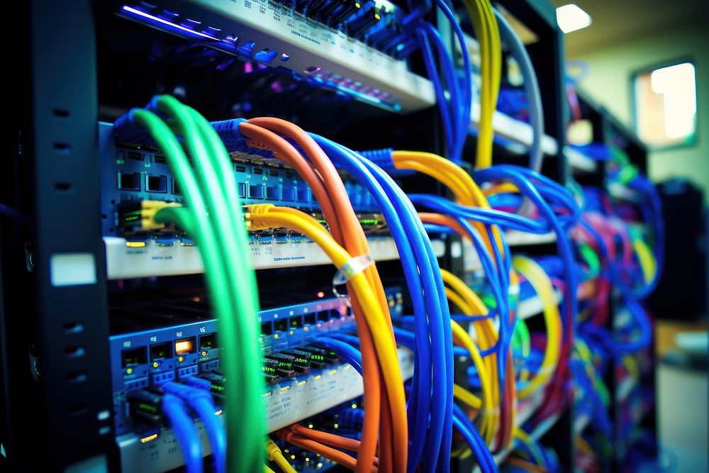 Network server computer cable electricity. | Premium Photo - rawpixel