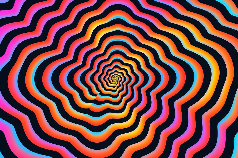 Minimalistic psychedelic style poster art | Free Photo Illustration - rawpixel
