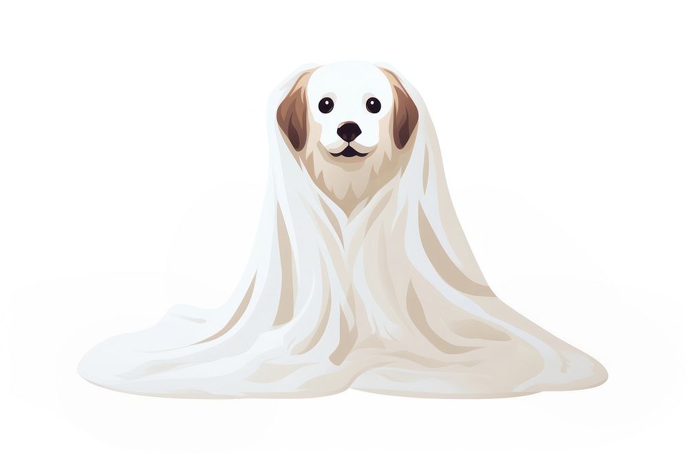 cute Dog wearing ghost costume | Free Photo Illustration - rawpixel